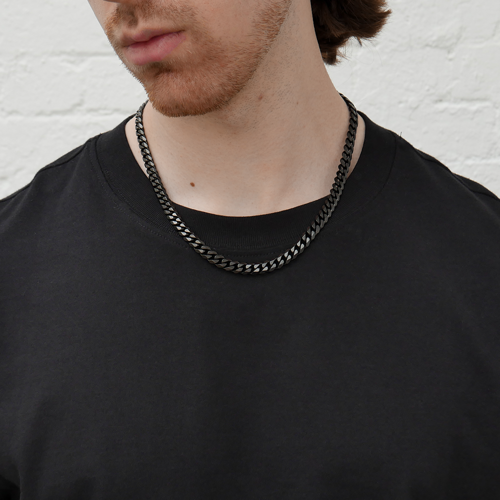 Cuban Chain 8MM (Black) | Metzi