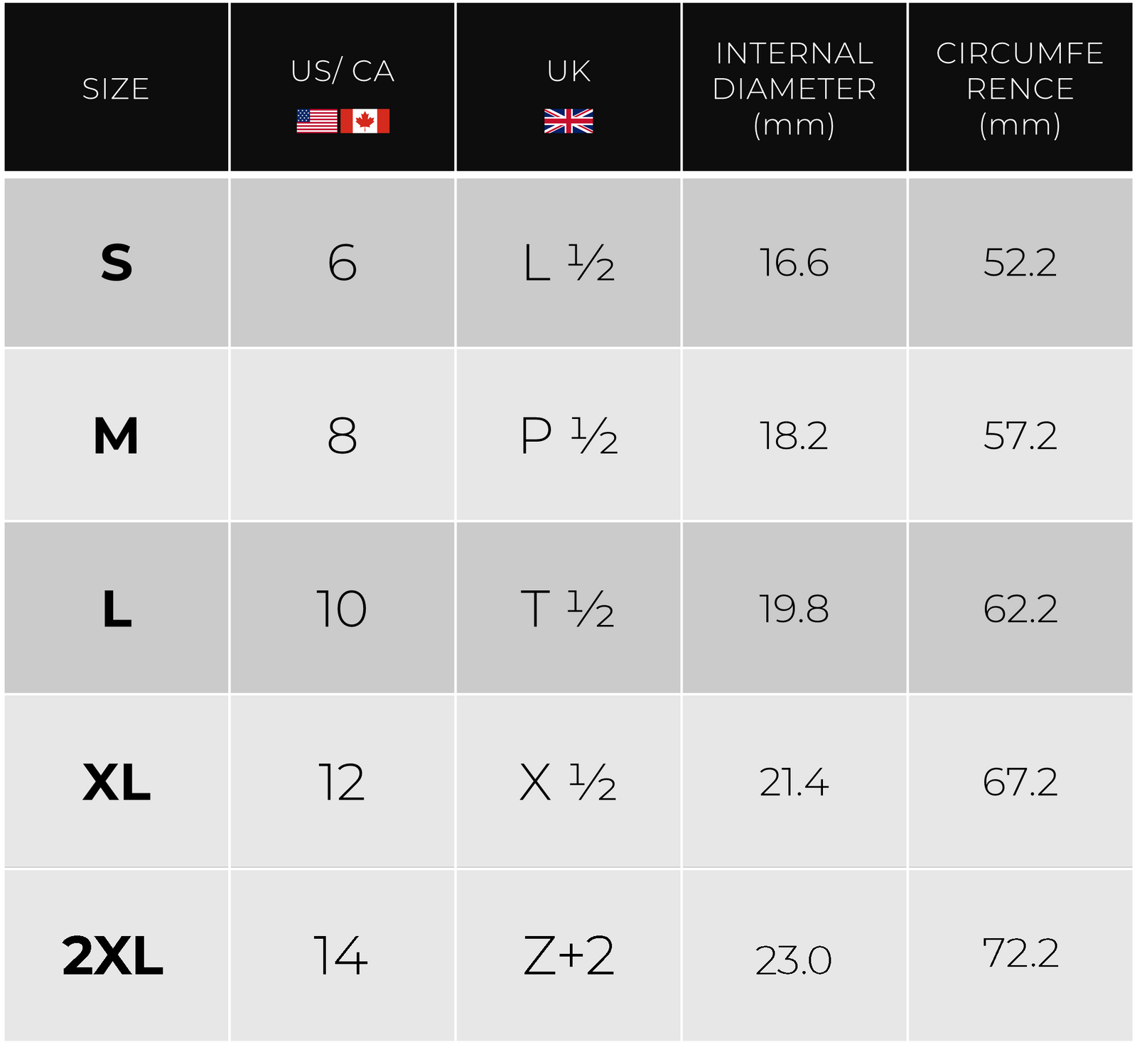 Sizing Guide